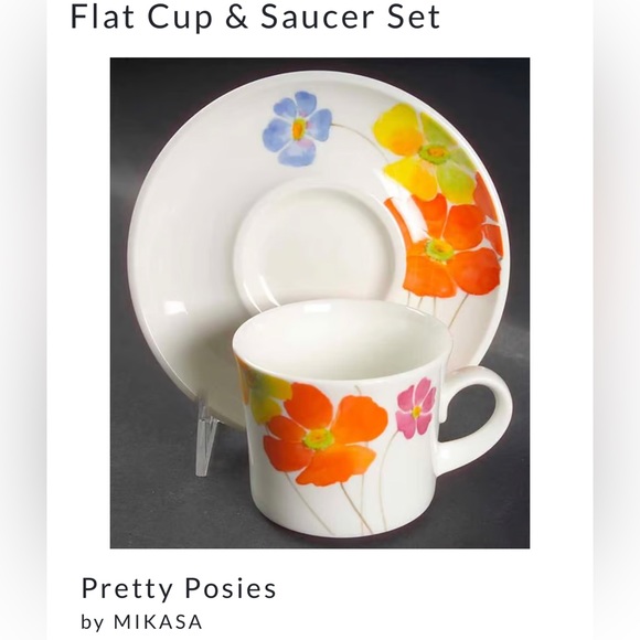 Mikasa | Dining | Mikasa Pretty Posies Cup Saucer Set | Poshmark